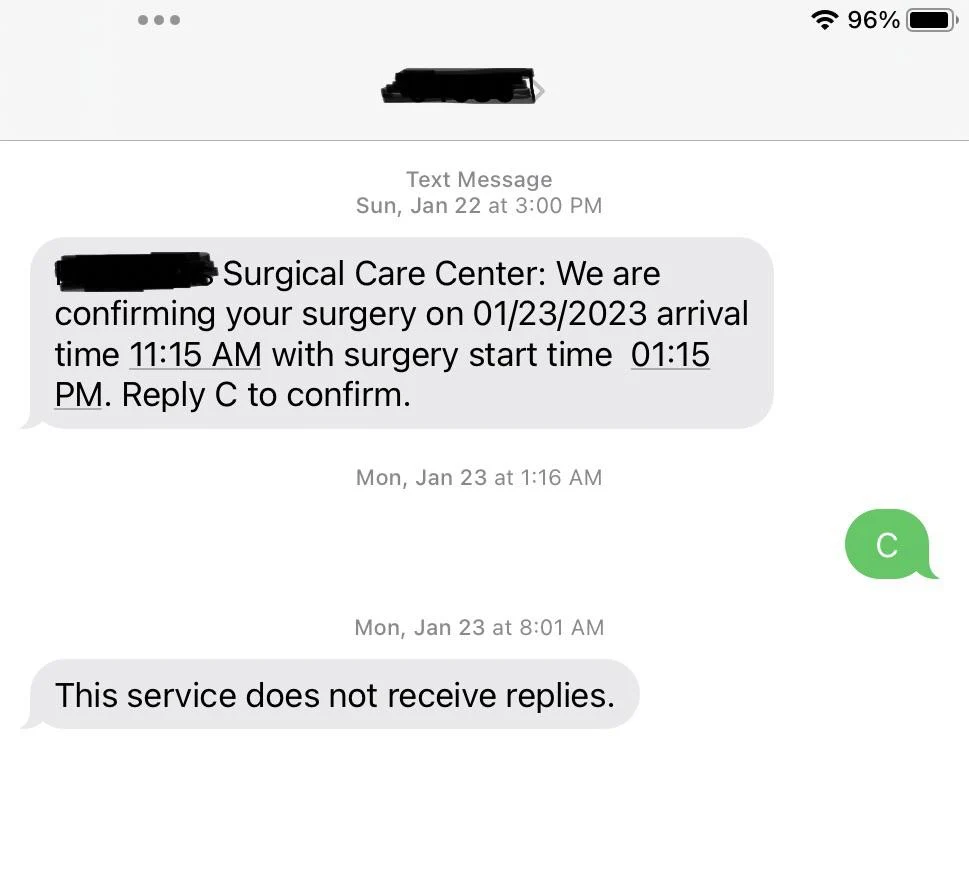 This appointment confirmation text | Scrolller