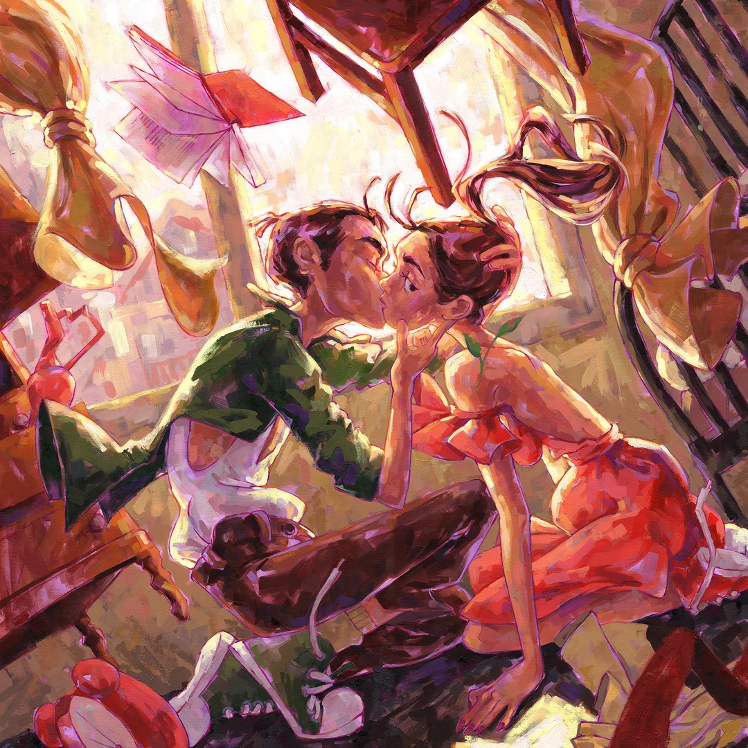 Doubt whispers, Maria Solias, oil on canvas, 2023. | Scrolller