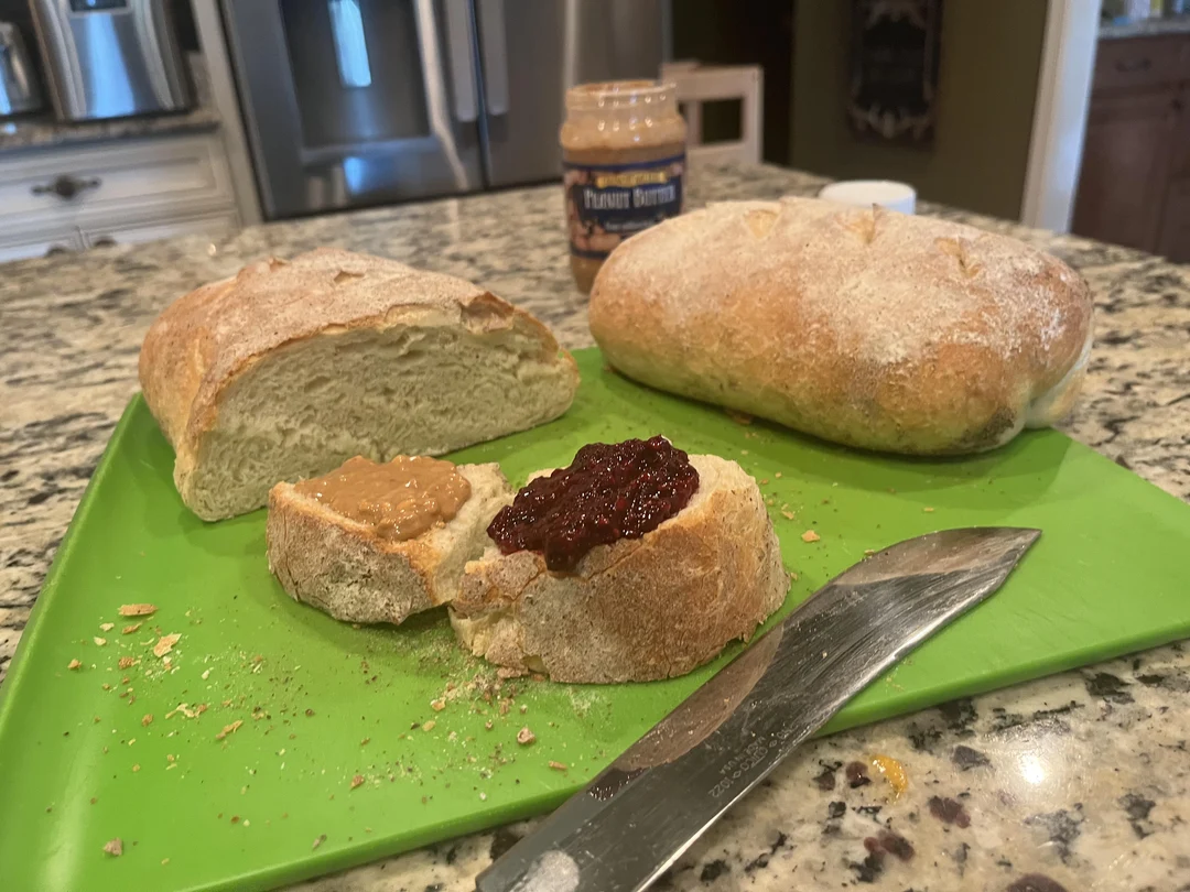 Baked bread for the first time ever this weekend! Crumb came out pretty decent too. | Scrolller