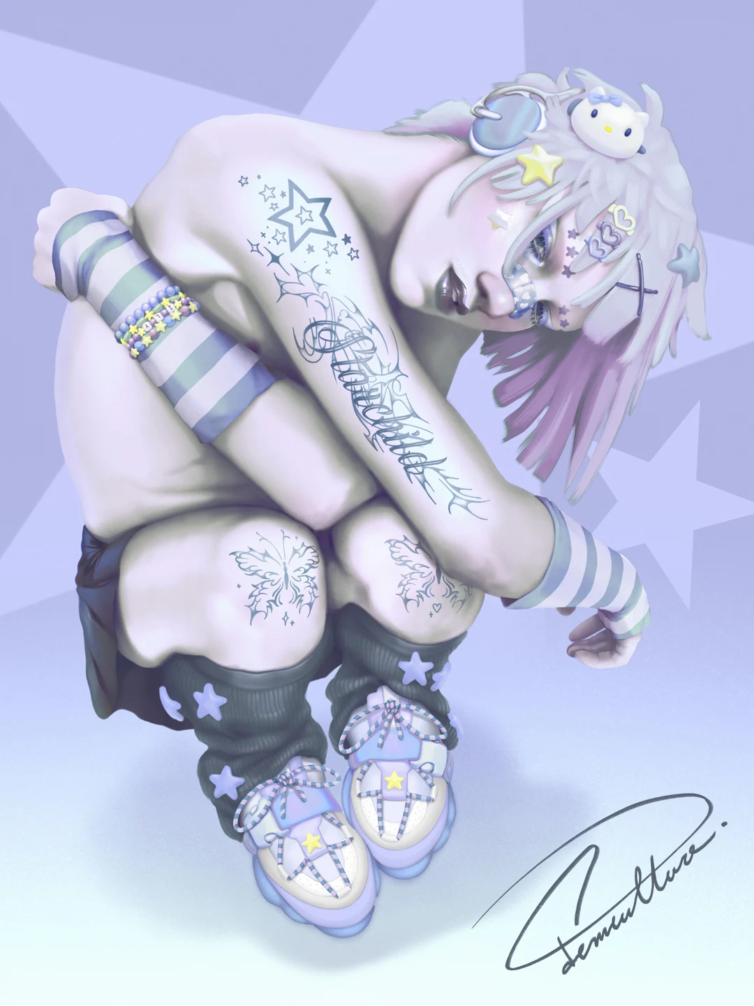 Starchild, me, digital, 2023 | Scrolller