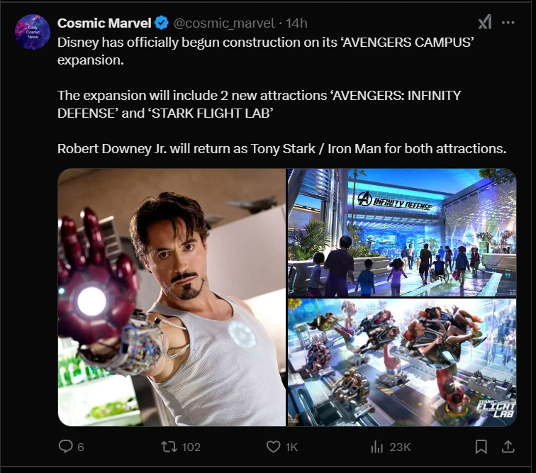 Disney has officially begun construction on its ‘AVENGERS CAMPUS ...