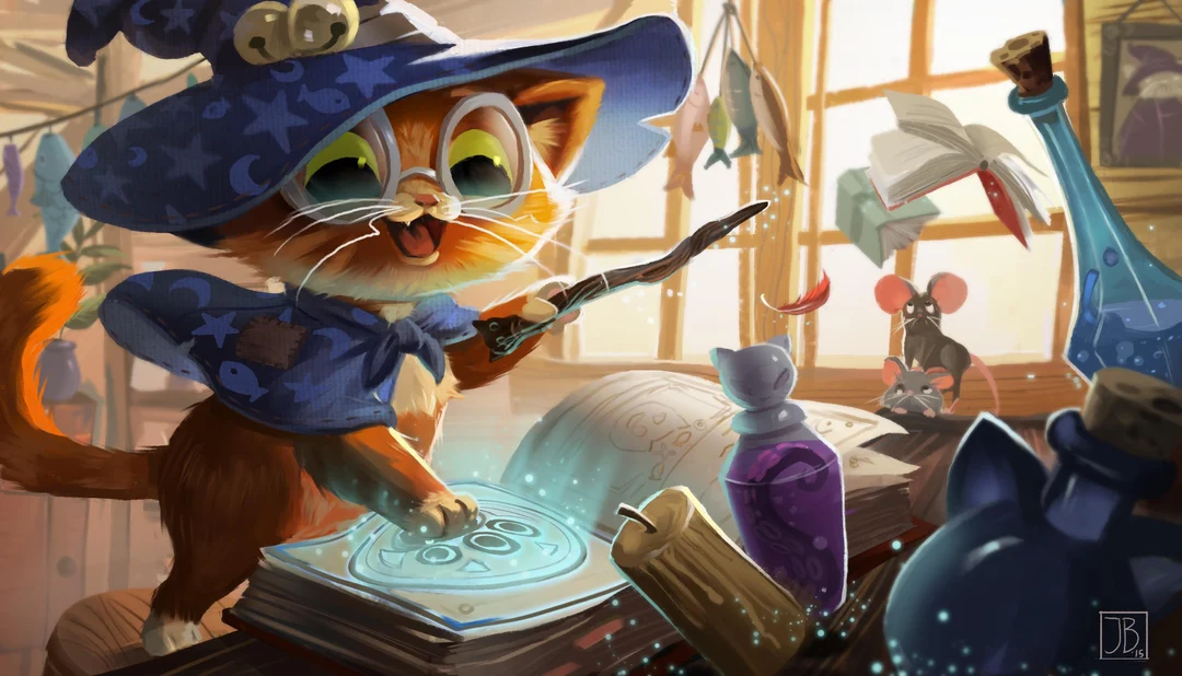Wizard Cat by artist Julia Blattman | Scrolller