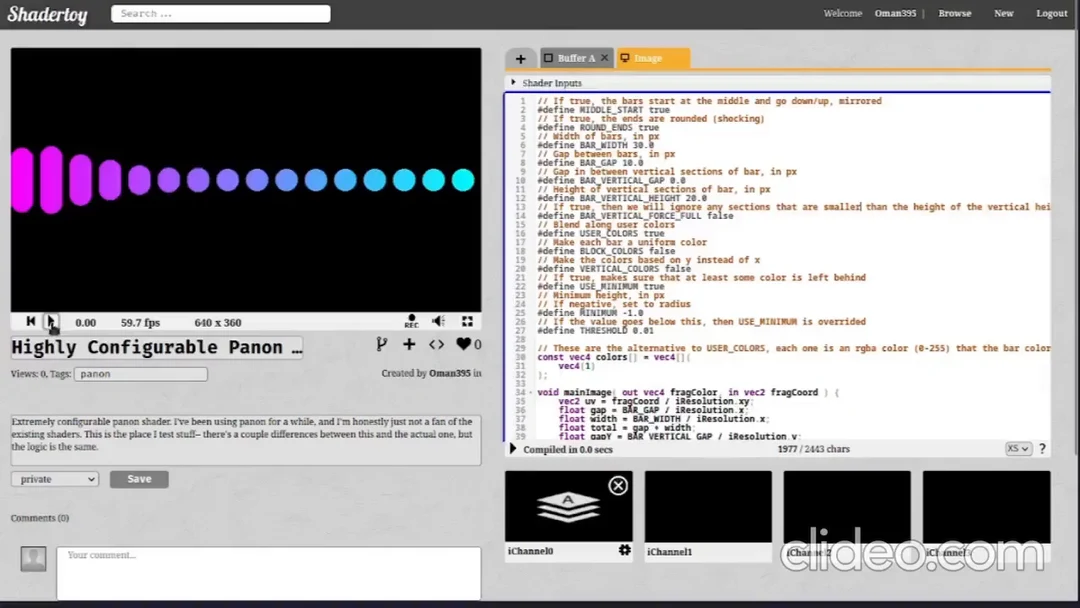 [OC] I've created an extremely customizable panon shader, based on the one I used for my ...