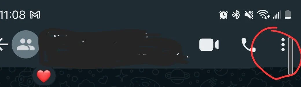 Vertical line next to 3 dots | Scrolller