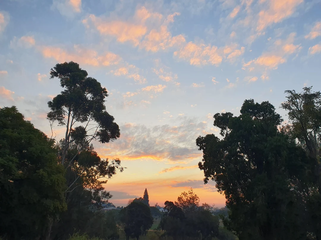 Local bushfire makes for an interesting sunset. Northern NSW, Australia | Scrolller