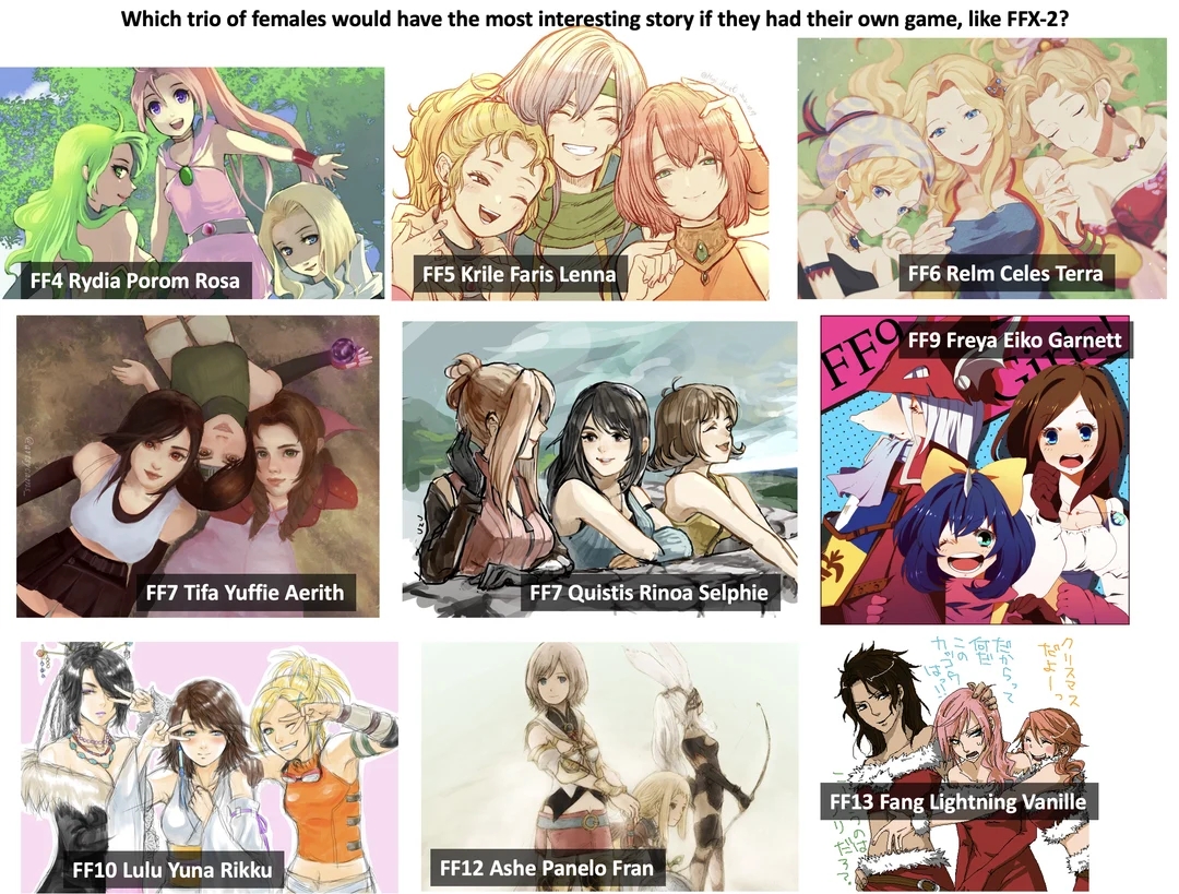 Which FF female trio would have an interesting sequel | Scrolller