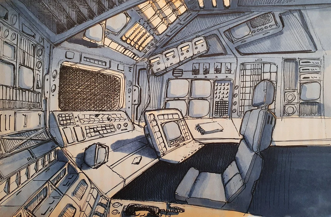 Spaceship cockpit (oc) | Scrolller