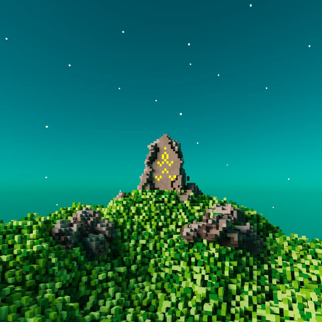 Ancient Stone, Cos, Voxel, 2023 | Scrolller