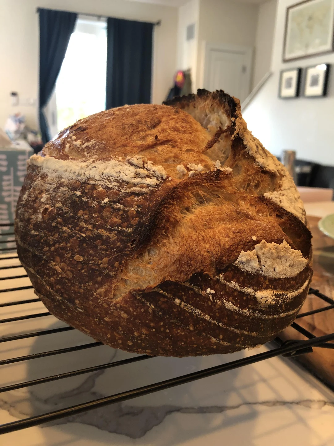 First time making the tartine sourdough! | Scrolller