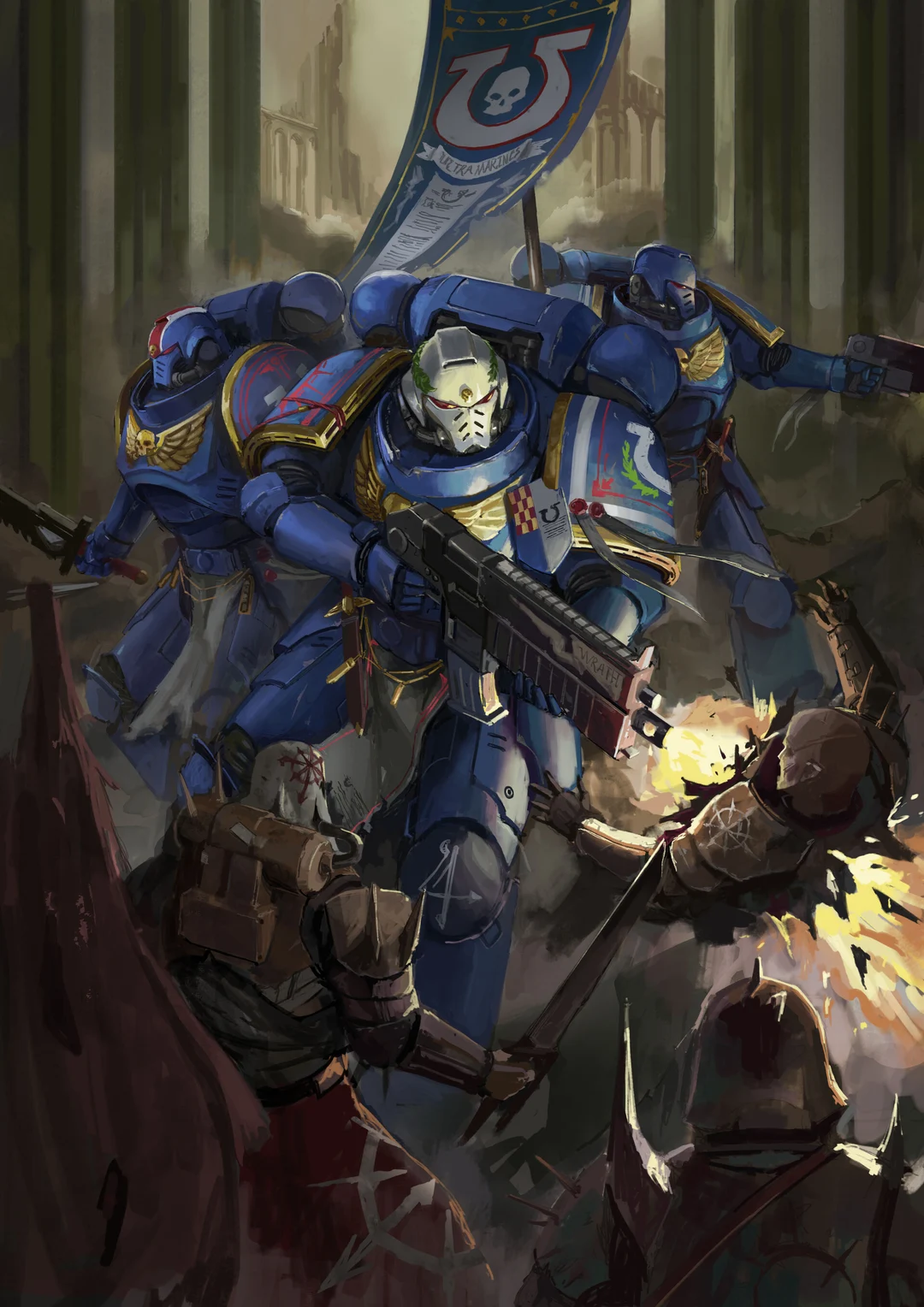 Warhammer 40k: Space Marines by Hwong Ping Tim | Scrolller