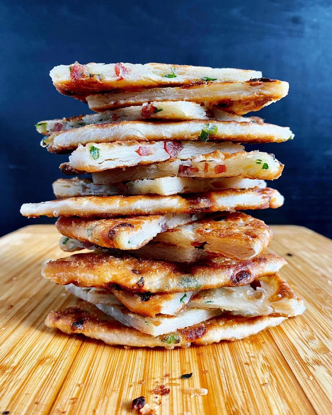 Scallion pancakes with Taiwanese sausage (flatbreads count, right?) | Scrolller