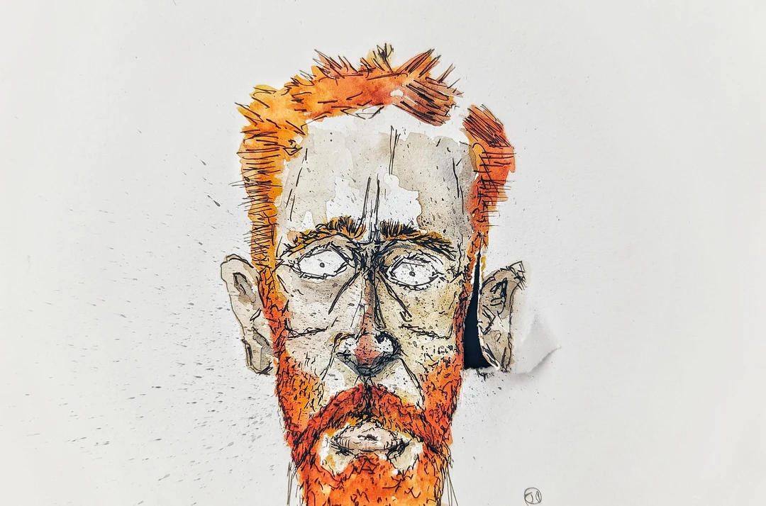Vincent van Gone, TheCommentCommando, Watercolor, 2023 | Scrolller