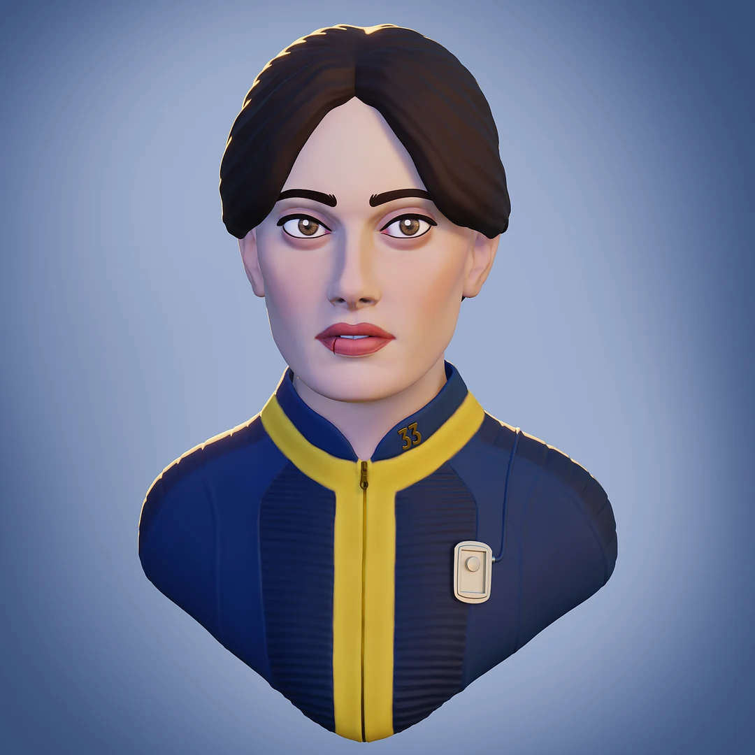 I tried to create 3D Lucy McLean fanart in blender | Scrolller