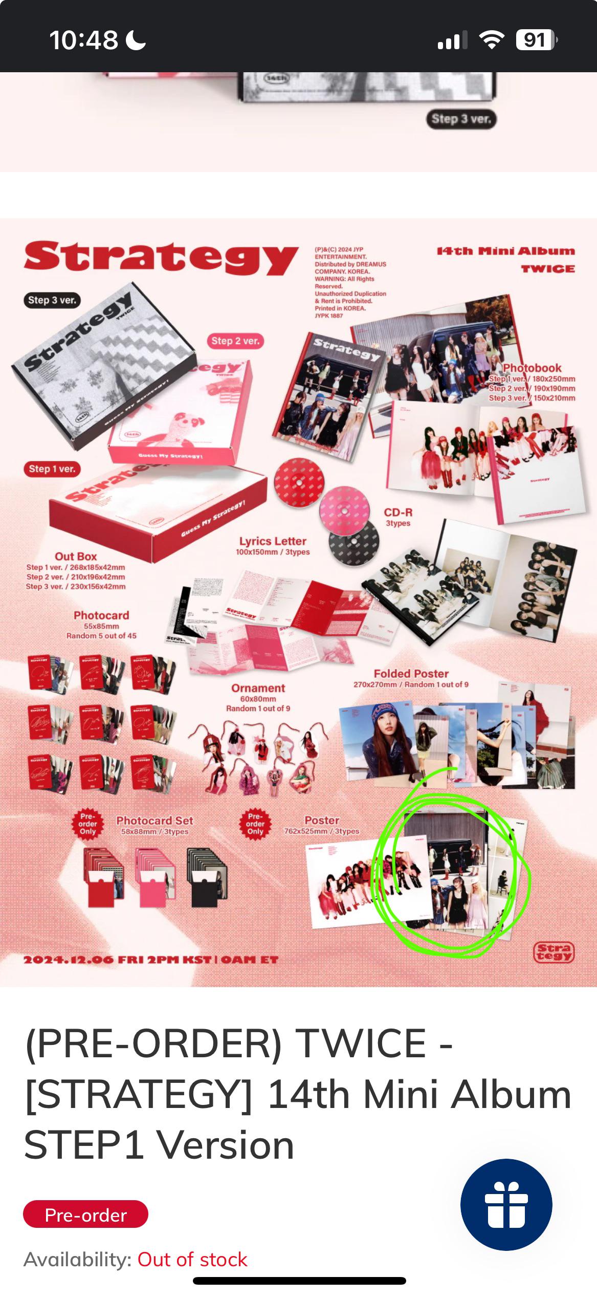 What version of the Strategy album is this poster from? | Scrolller