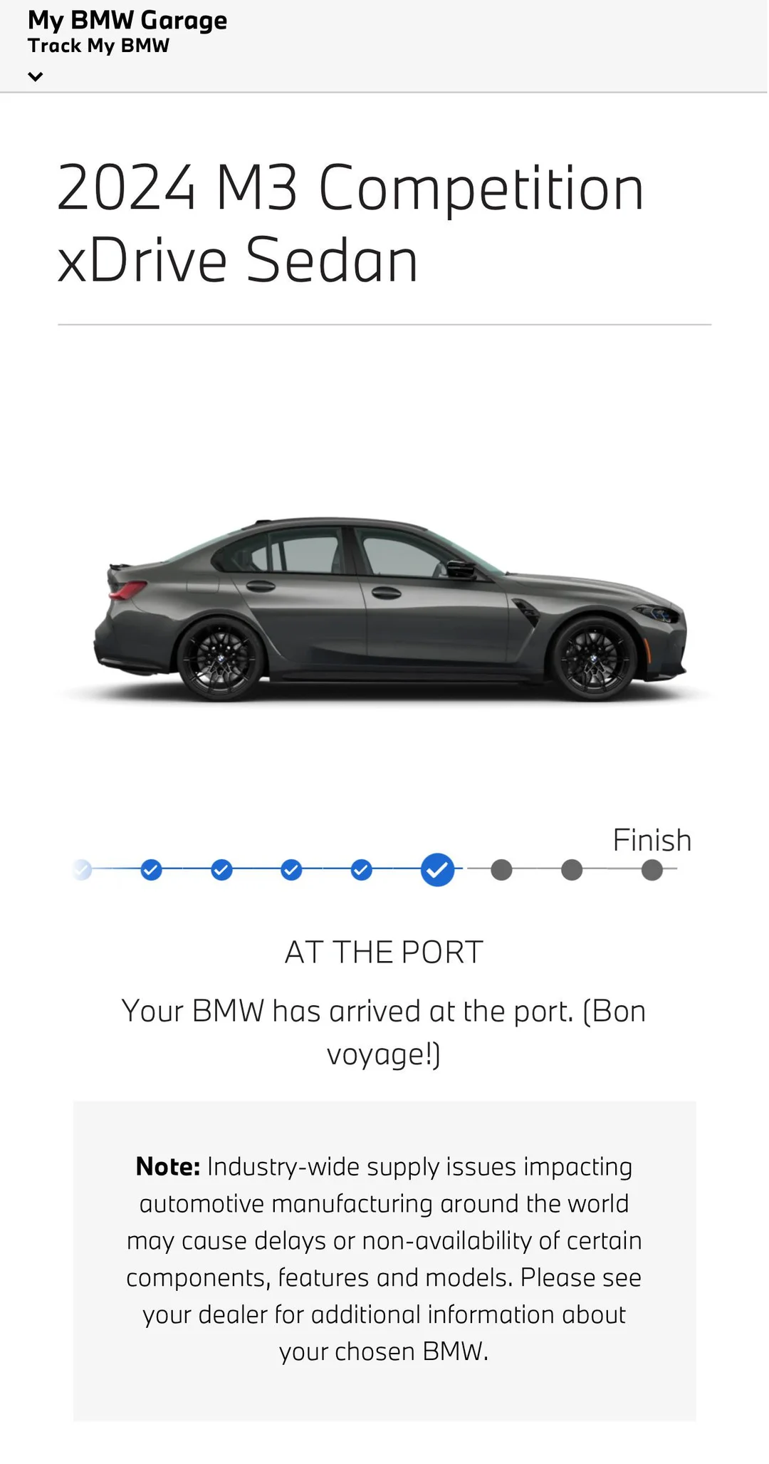 the wait is almost over for my first BMW! I put my order in on march 28th and it’s almost ...