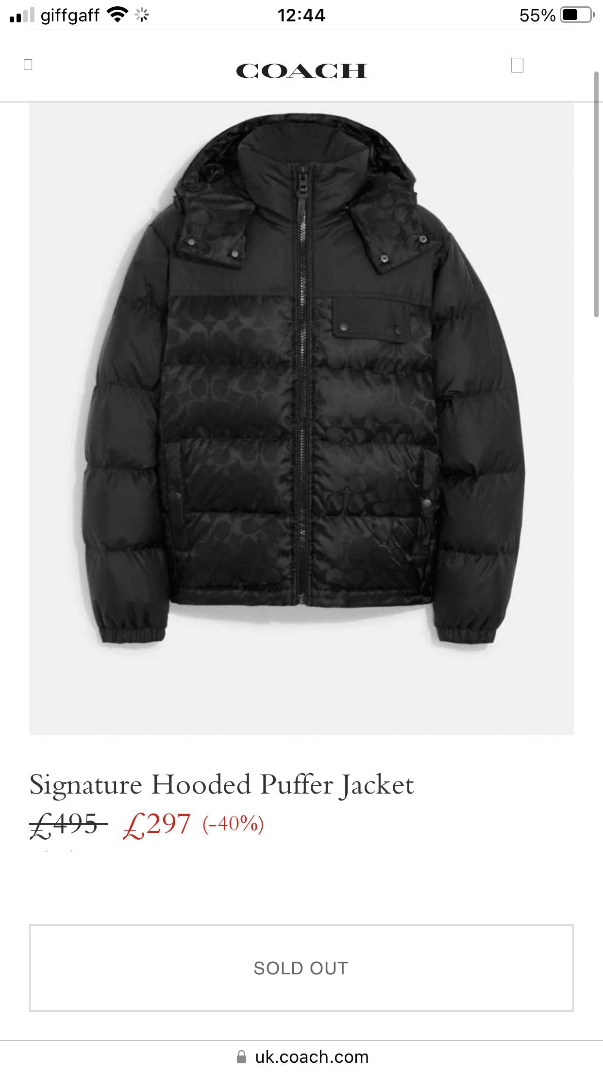Coach Puffer Jacket WTC | Scrolller