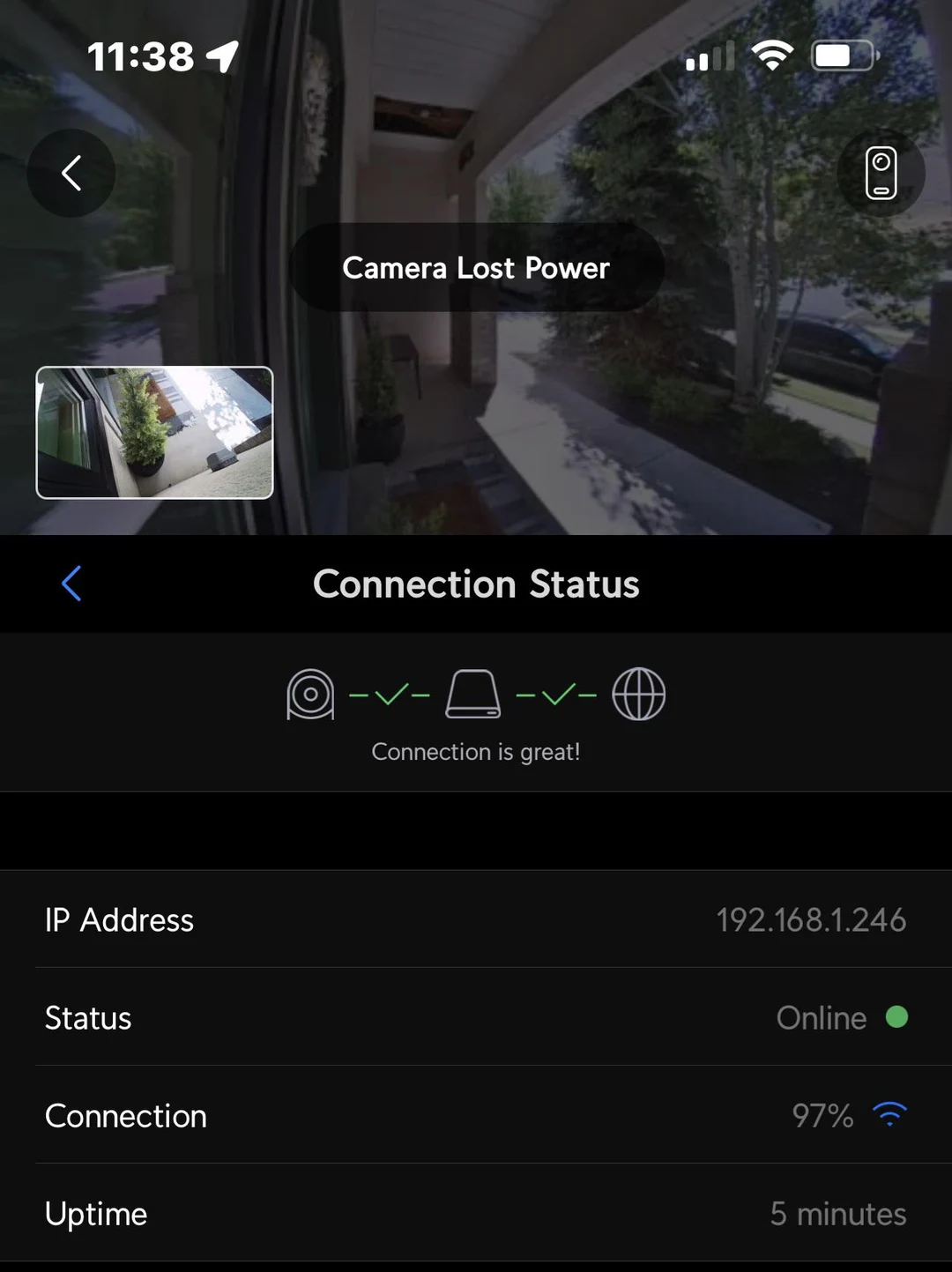 G4 doorbell pro “connection lost power” (spoiler: connection didn’t lose power) | Scrolller