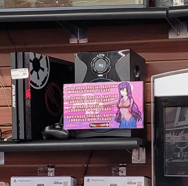 Why is Yuri trying to sell me a gaming Console? Is she a Capitalist? | Scrolller