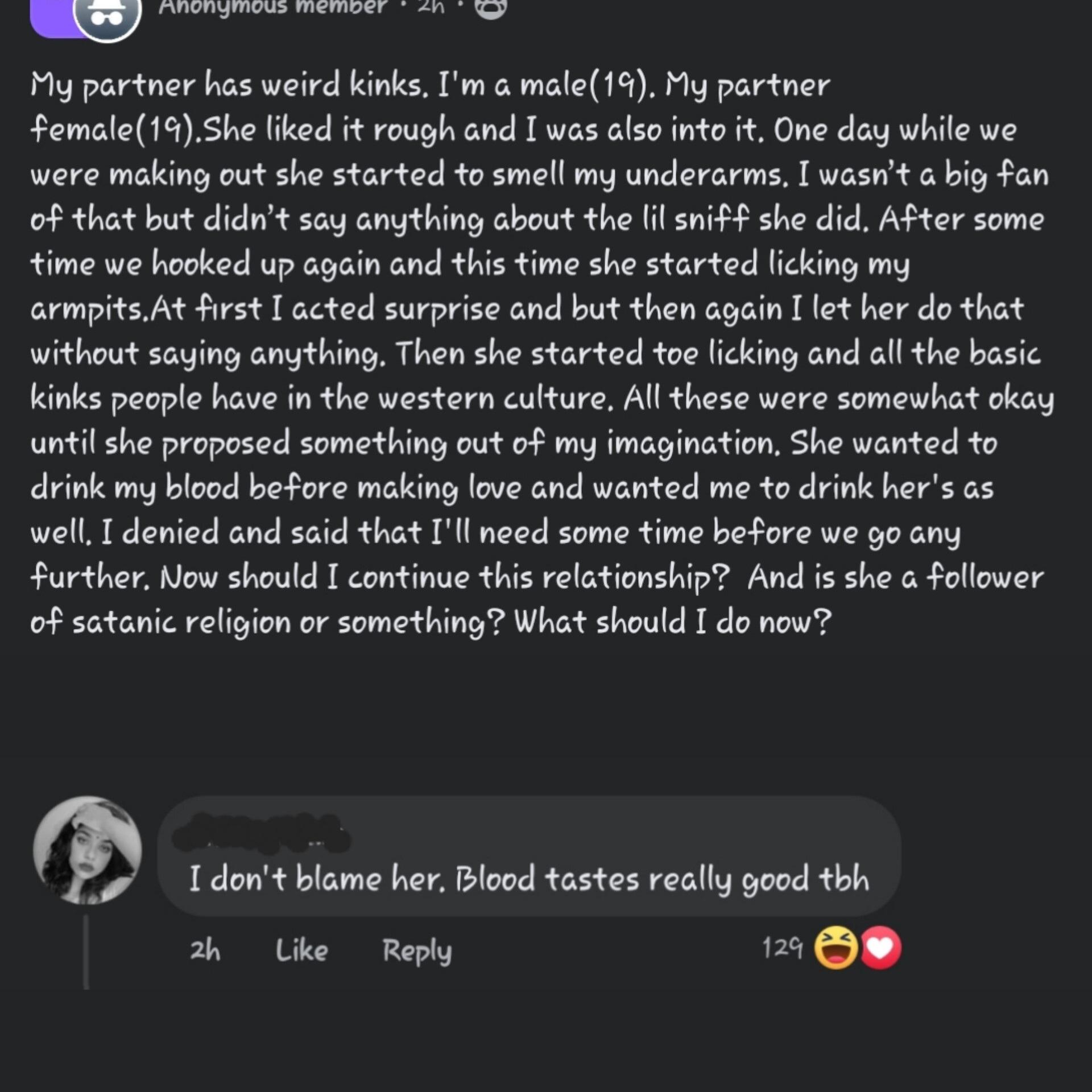 Cursed_blood drinking | Scrolller