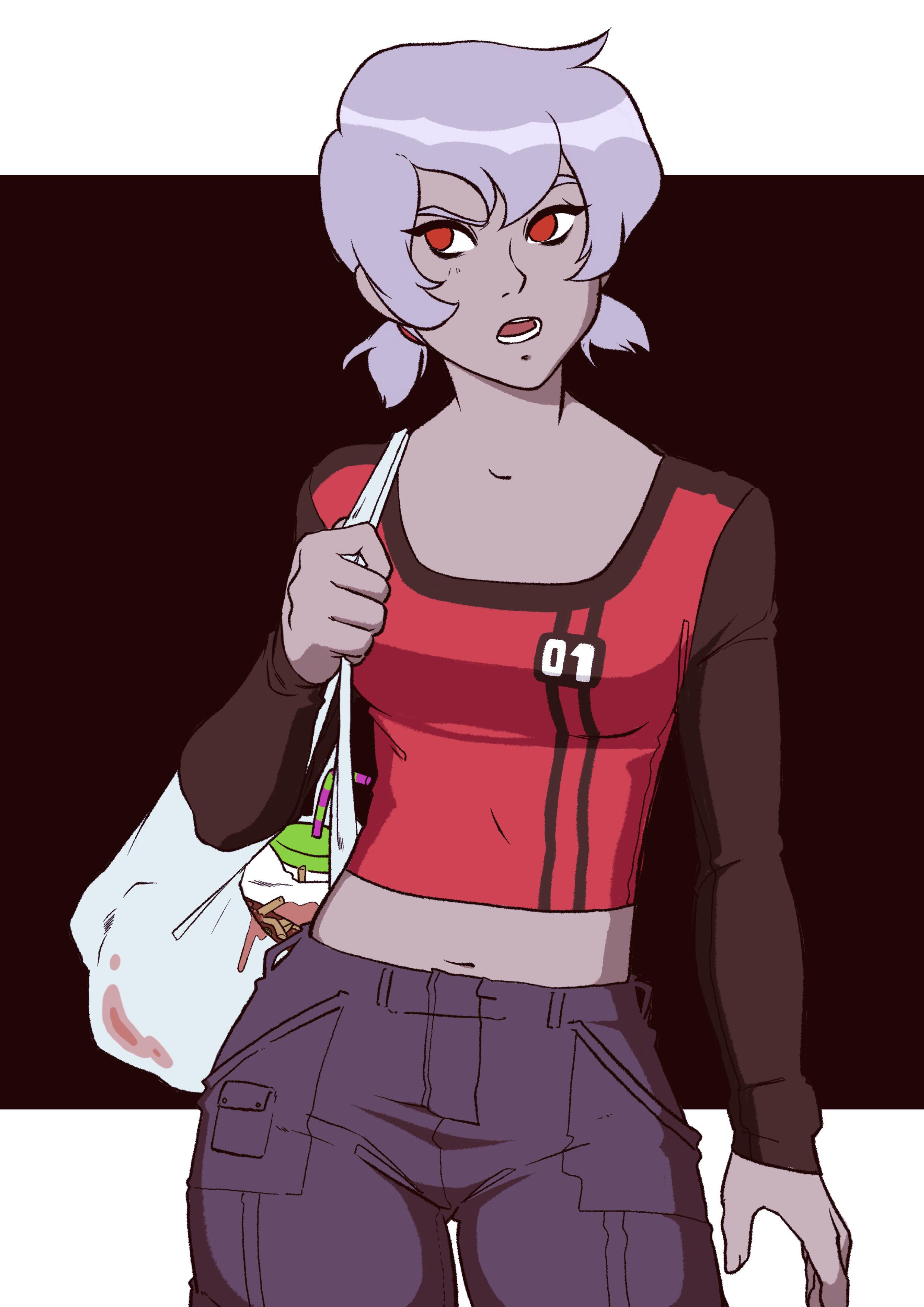 Albedo getting takeout [fanart by me] | Scrolller