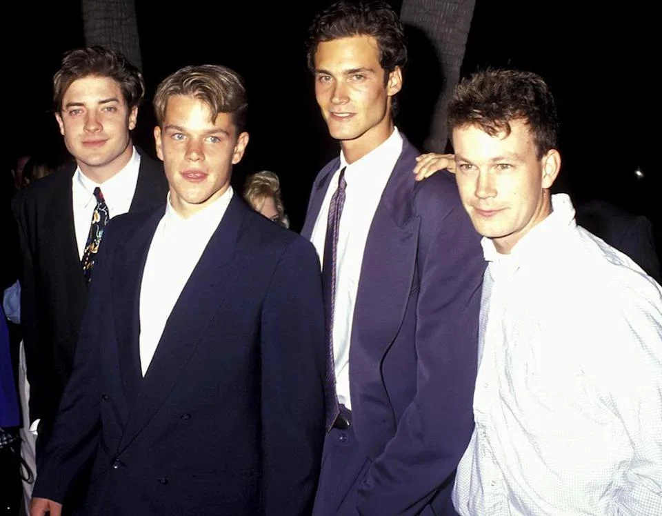 Four Best Men in one Frame. ‘School Ties’ Premiere (1992) | Scrolller