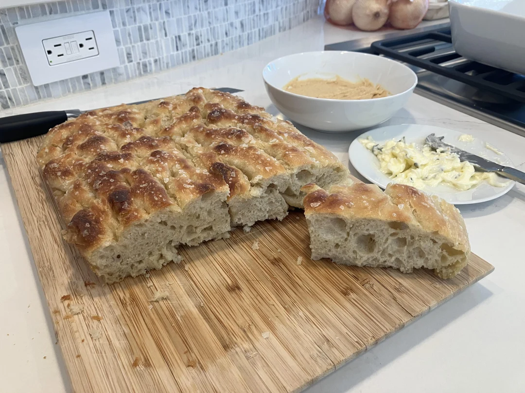 My very first bread, overnight Focaccia | Scrolller