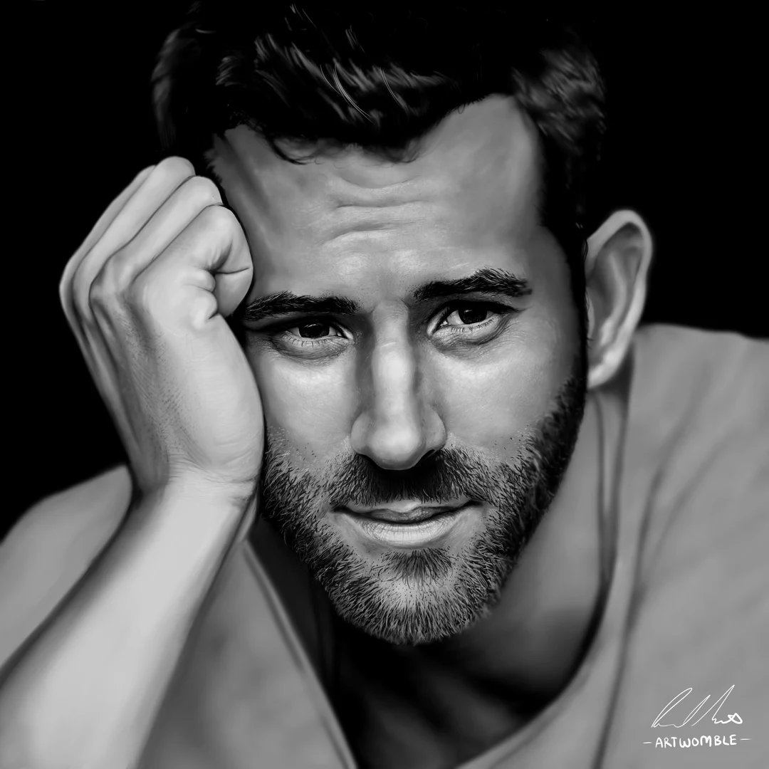 Ryan Reynolds Portrait V2.0, Me, Digital, 2022 | Scrolller