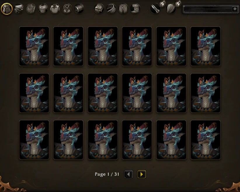 Look at all the transmogs I've collected! | Scrolller