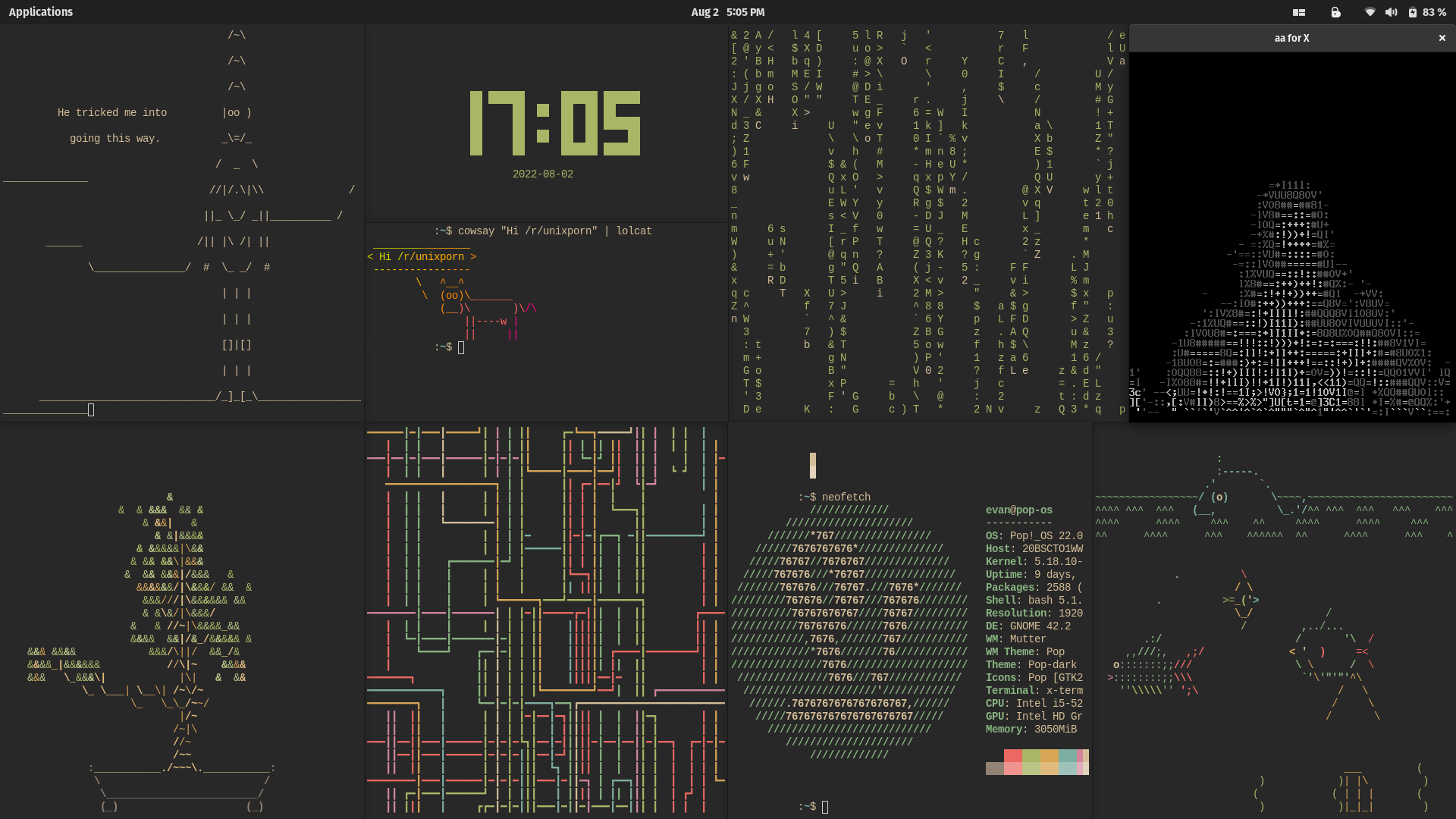 [Cosmic] What's your favorite terminal screen-saver? | Scrolller