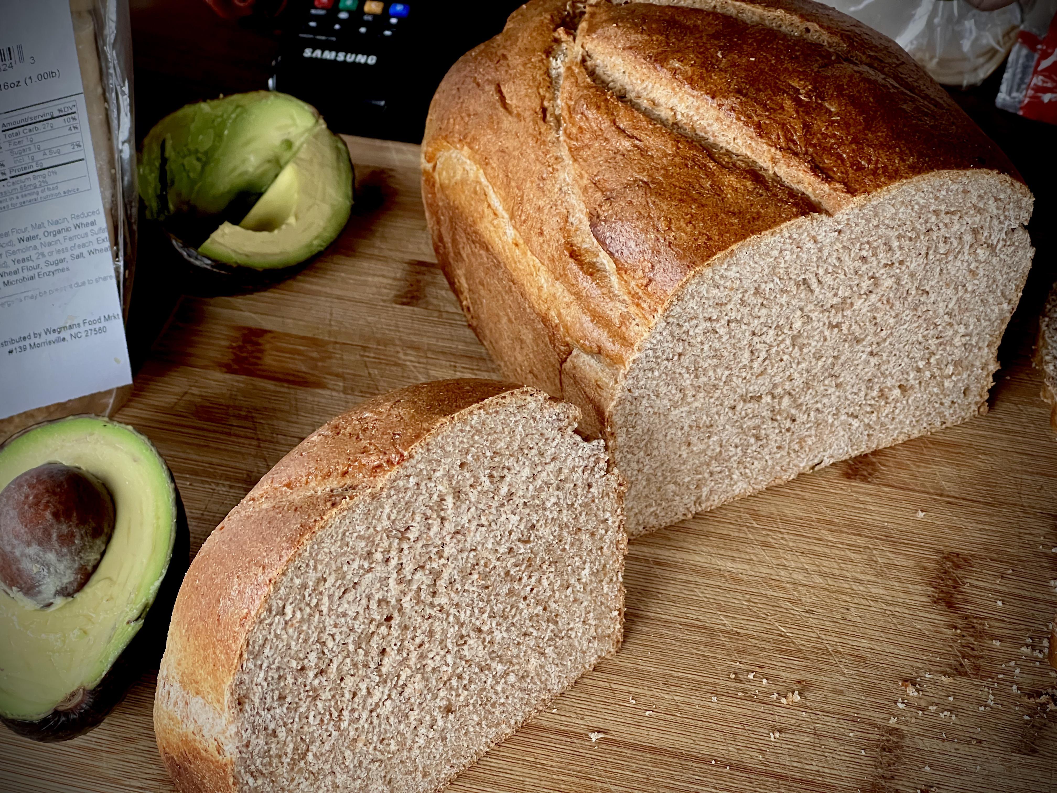 Homemade honey whole wheat bread (made with milk). How does the crumb look? | Scrolller