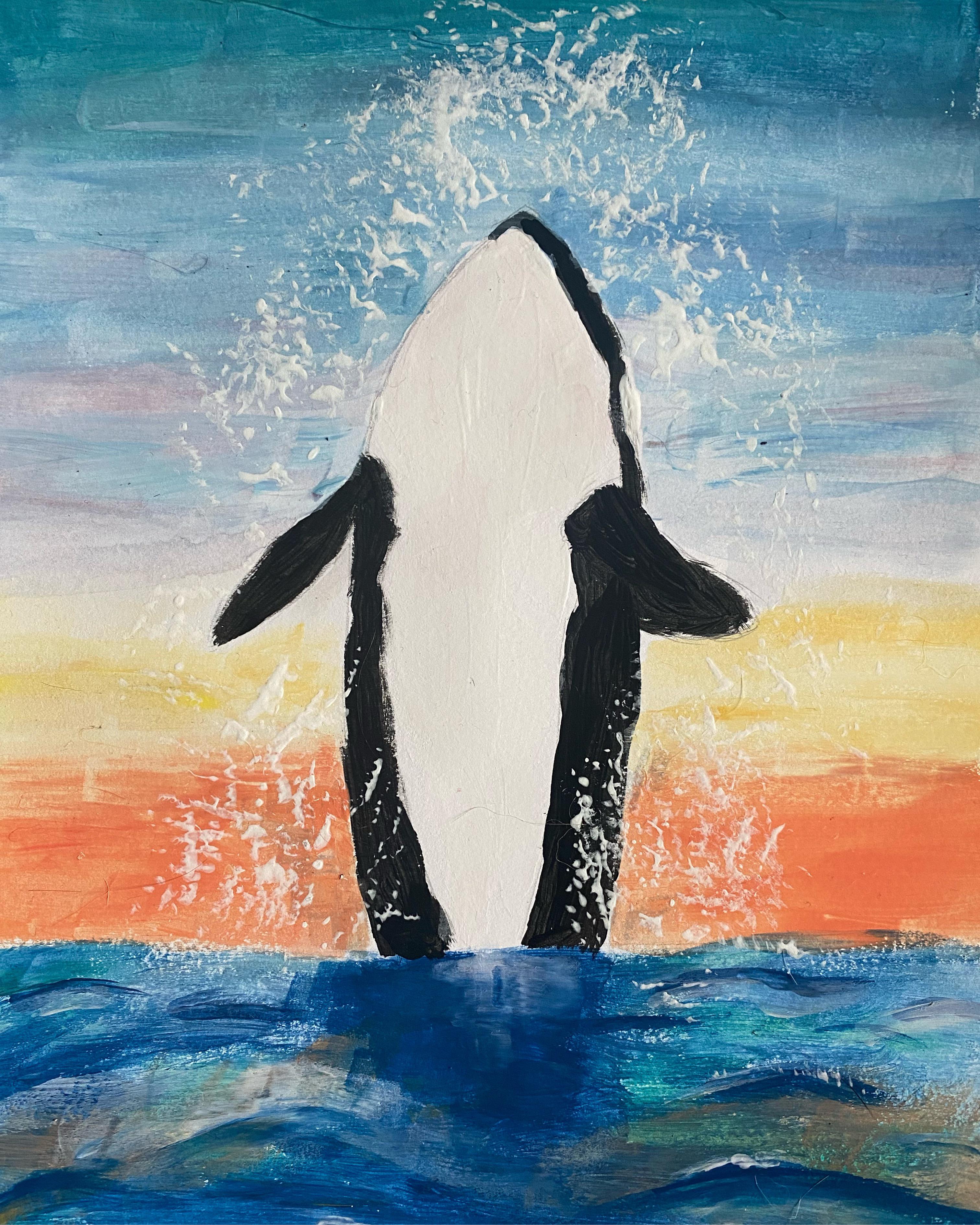 Orca, Acrylic, Me, 2022 | Scrolller