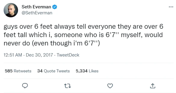 TIL Seth Everman AKA The bald guy is one of y'all | Scrolller