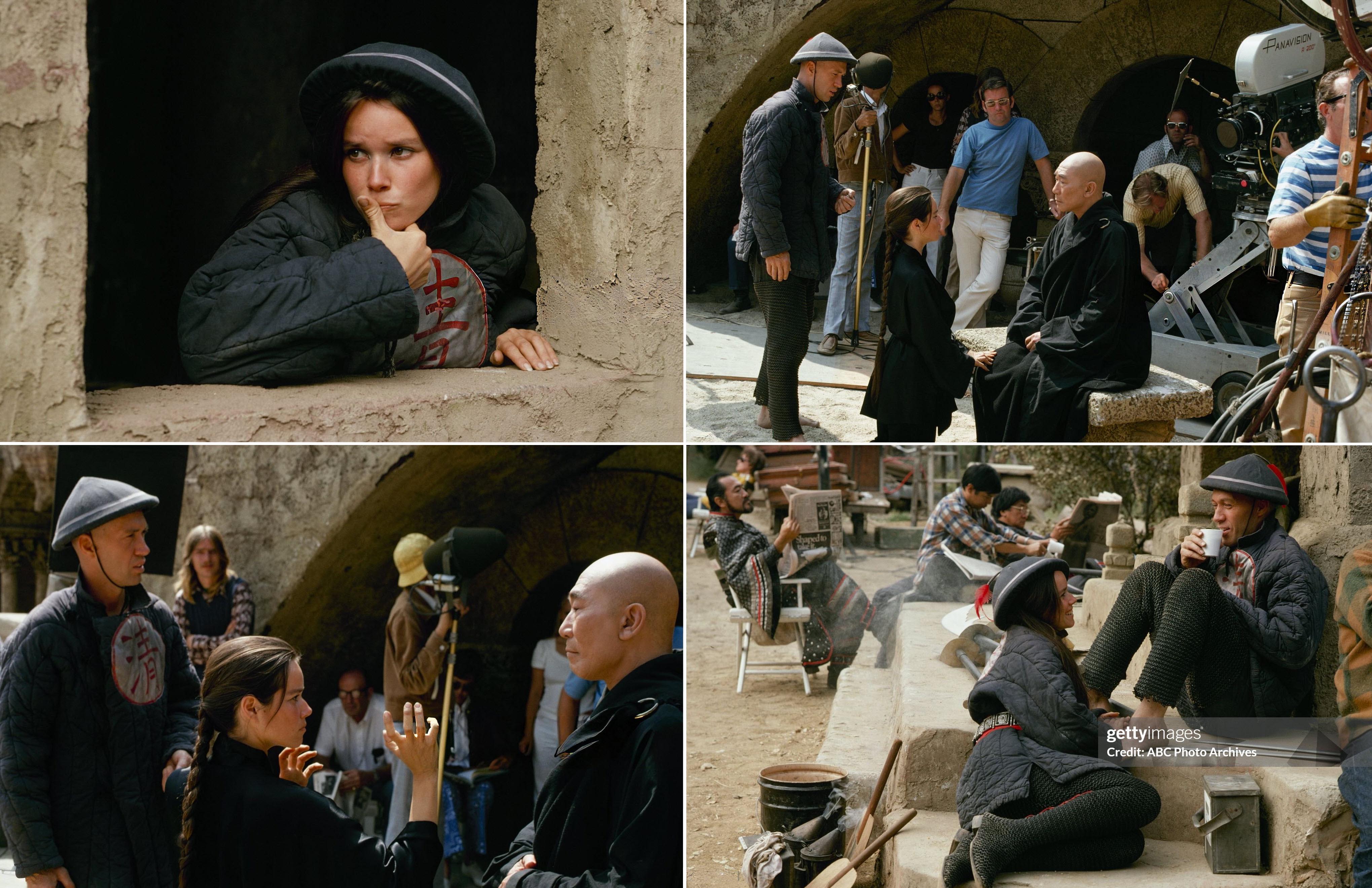 Barbara Hershey and David Carradine on the set of Kung Fu, 1974 | Scrolller