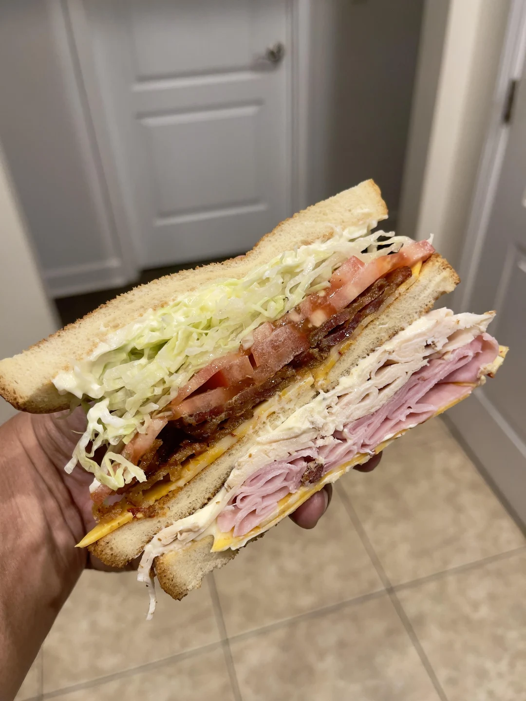 Club Sandwich on honey white bread. | Scrolller