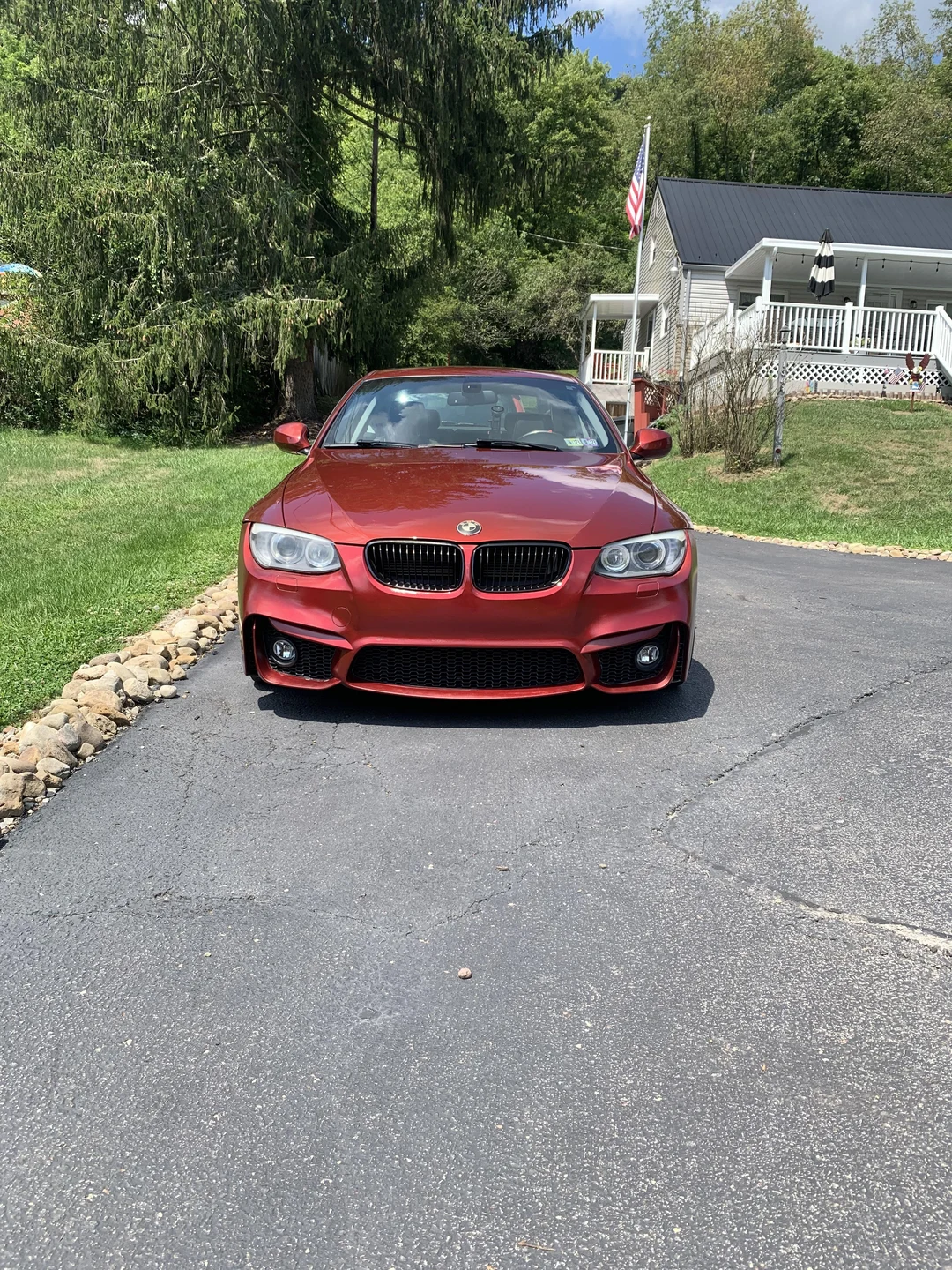 Can anyone help me find a front lip that will fit on a m4 conversion bumper for my e92 3 series ...