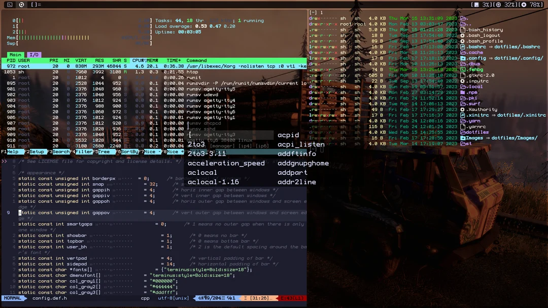 [dwm + st + dmenu] Clean Rice on Void Linux. | Scrolller