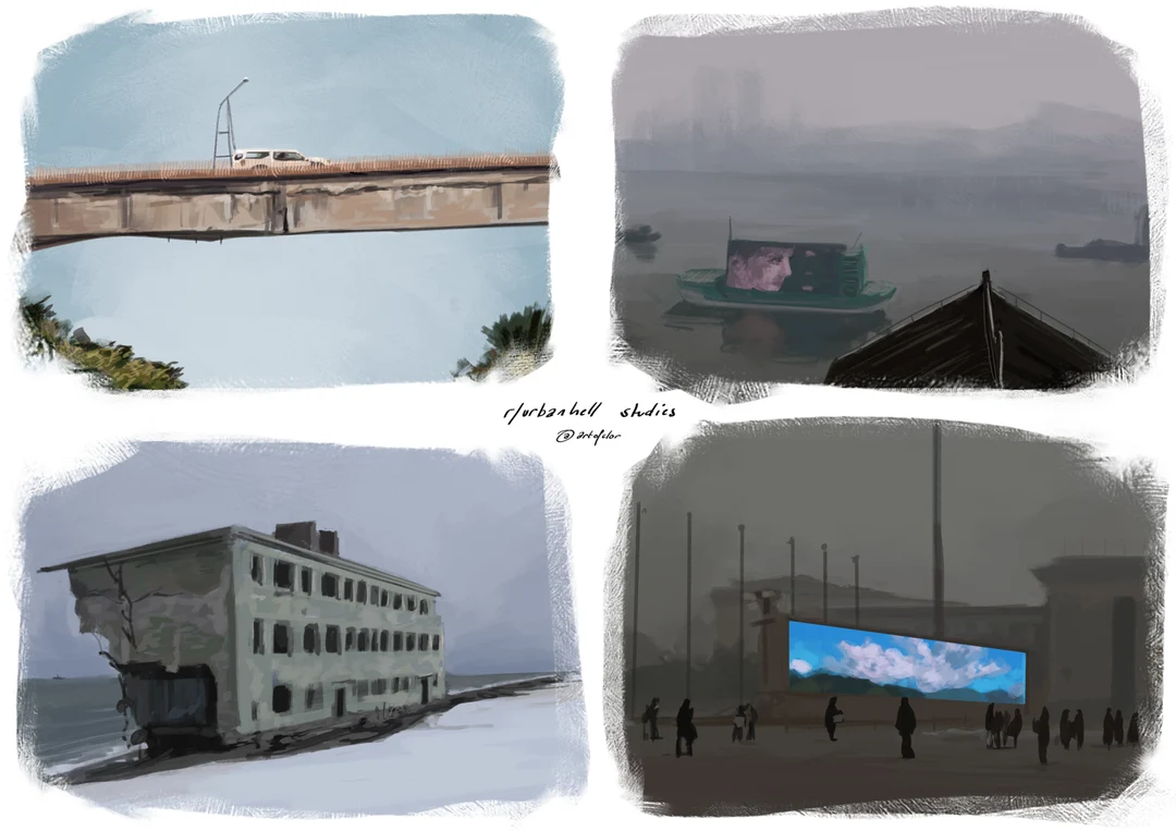 Urban Hell, me, krita, 2023 | Scrolller