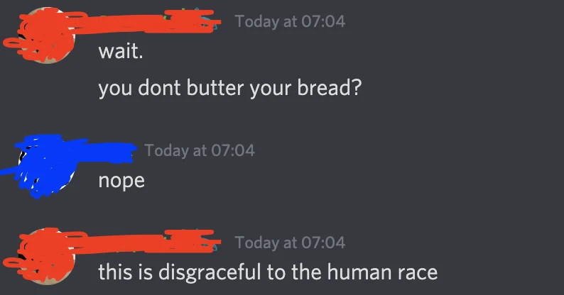 criminal activity on the scene of buttering bread | Scrolller