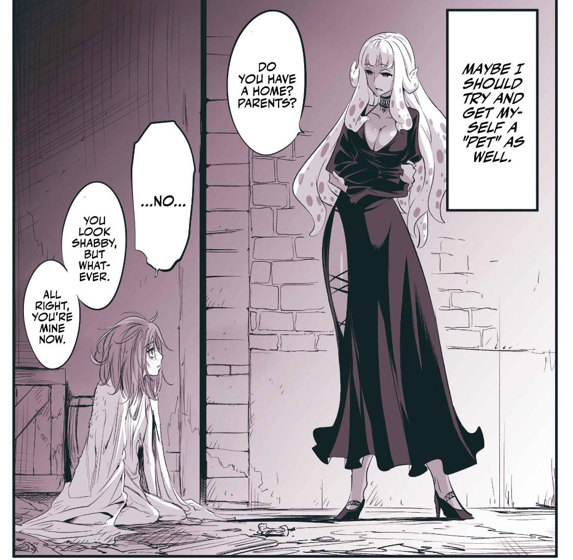 Any manga with the premisse of adopting a beggar orphan child? Or saving them from slavery ...