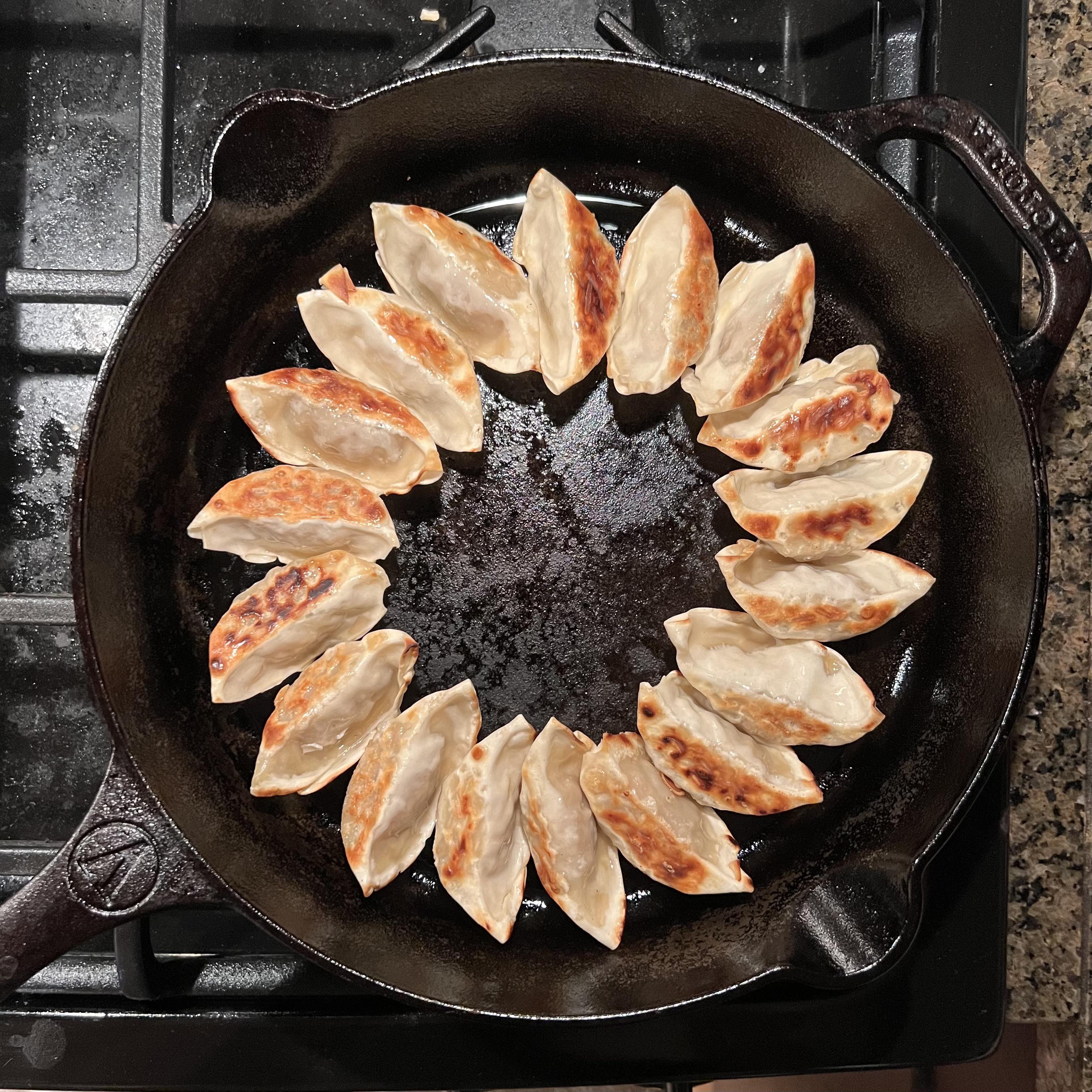 Finally figured out cast iron pot stickers! | Scrolller