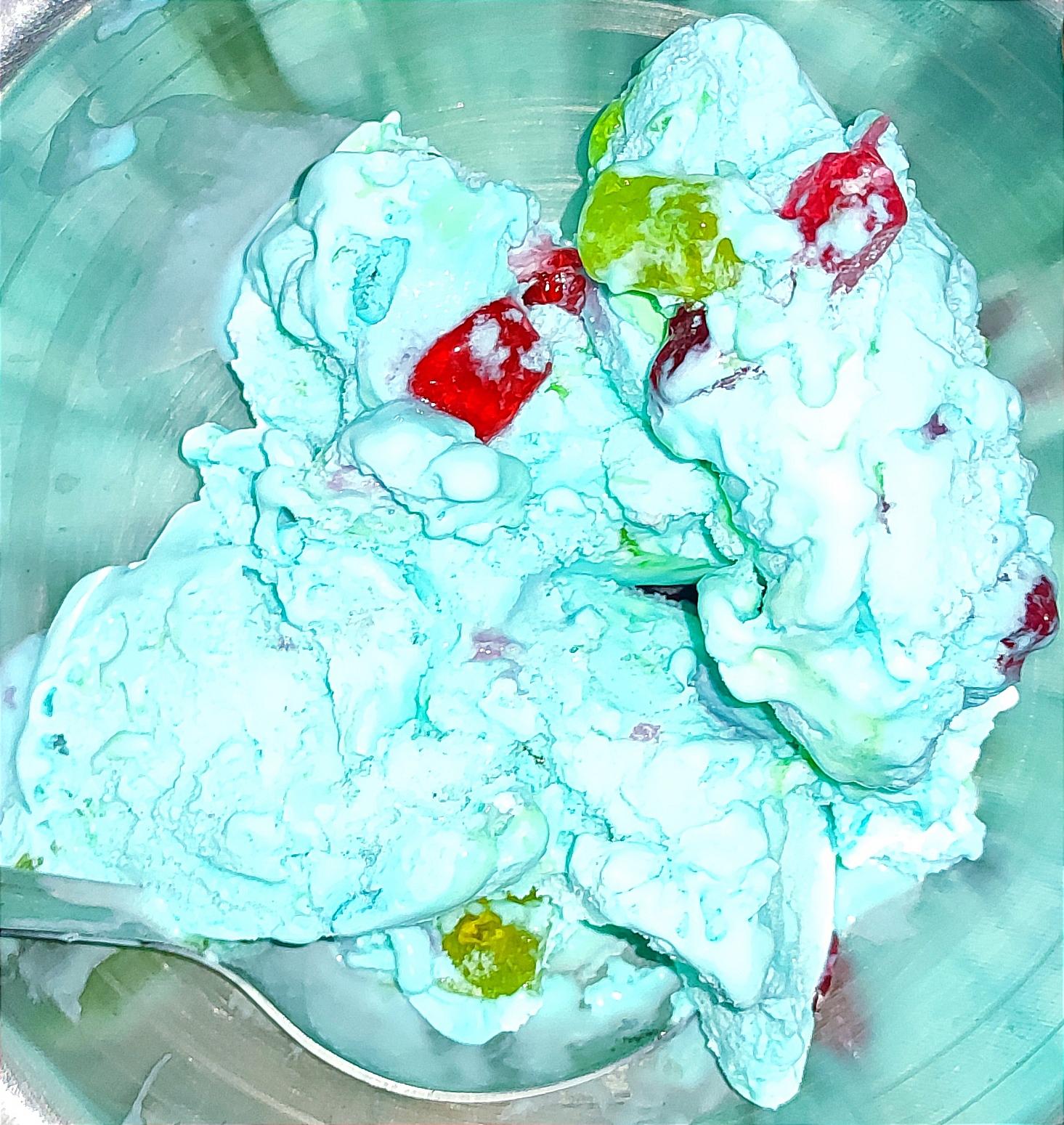 Gianis Ice cream, possibly mint-flavored. | Scrolller