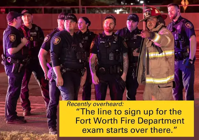 Our fire department is throwing shade at the police. | Scrolller