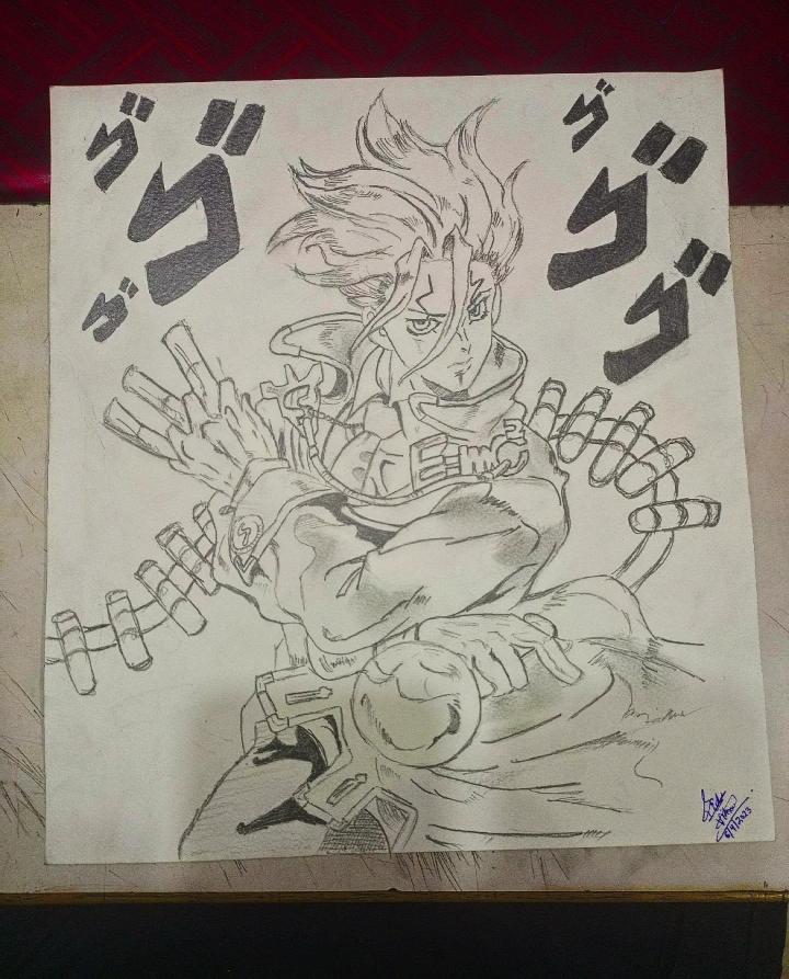 I drew Senku ishigami in jojo style in the excitement of today's upcoming season 3 | Scrolller