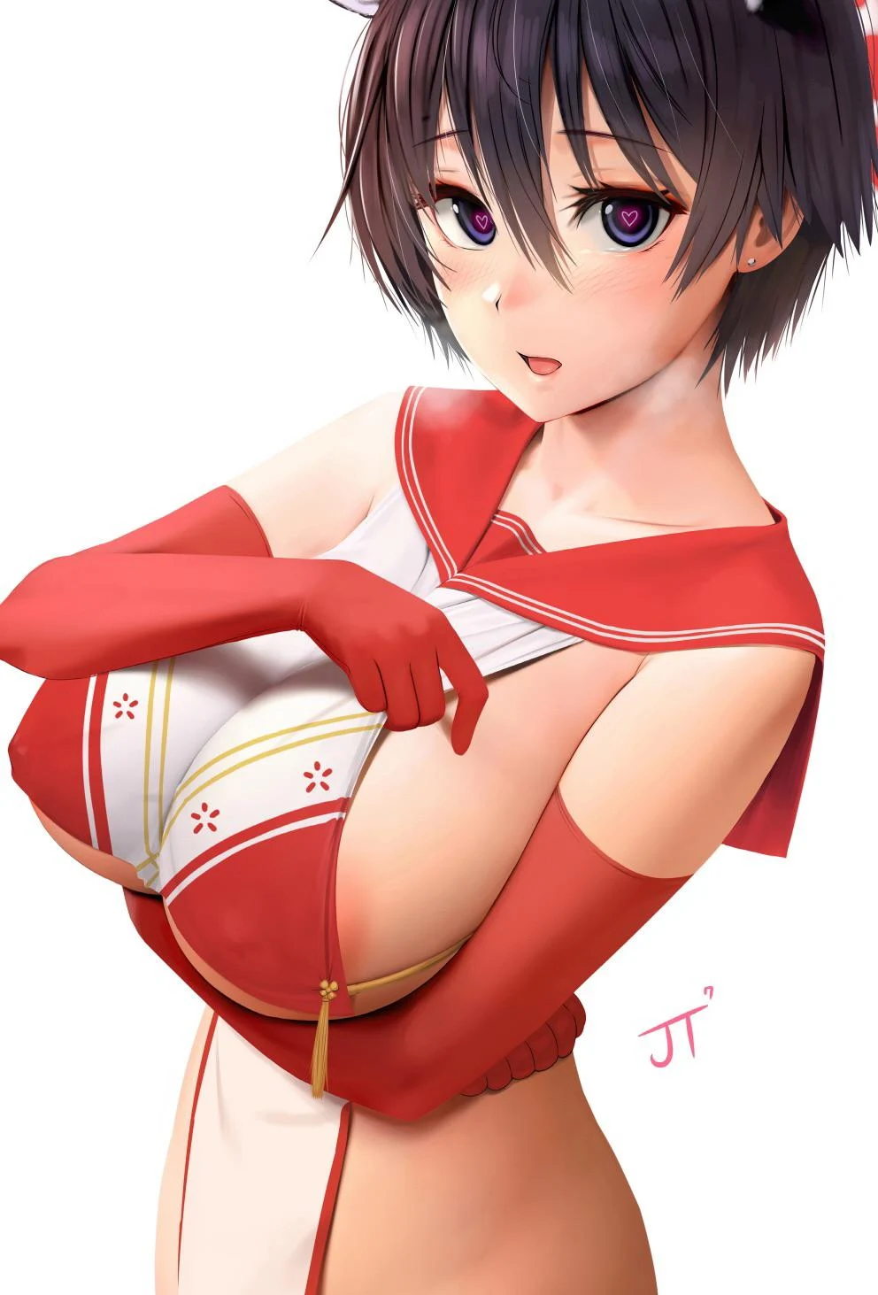 heart eyes Tsubaki | Scrolller