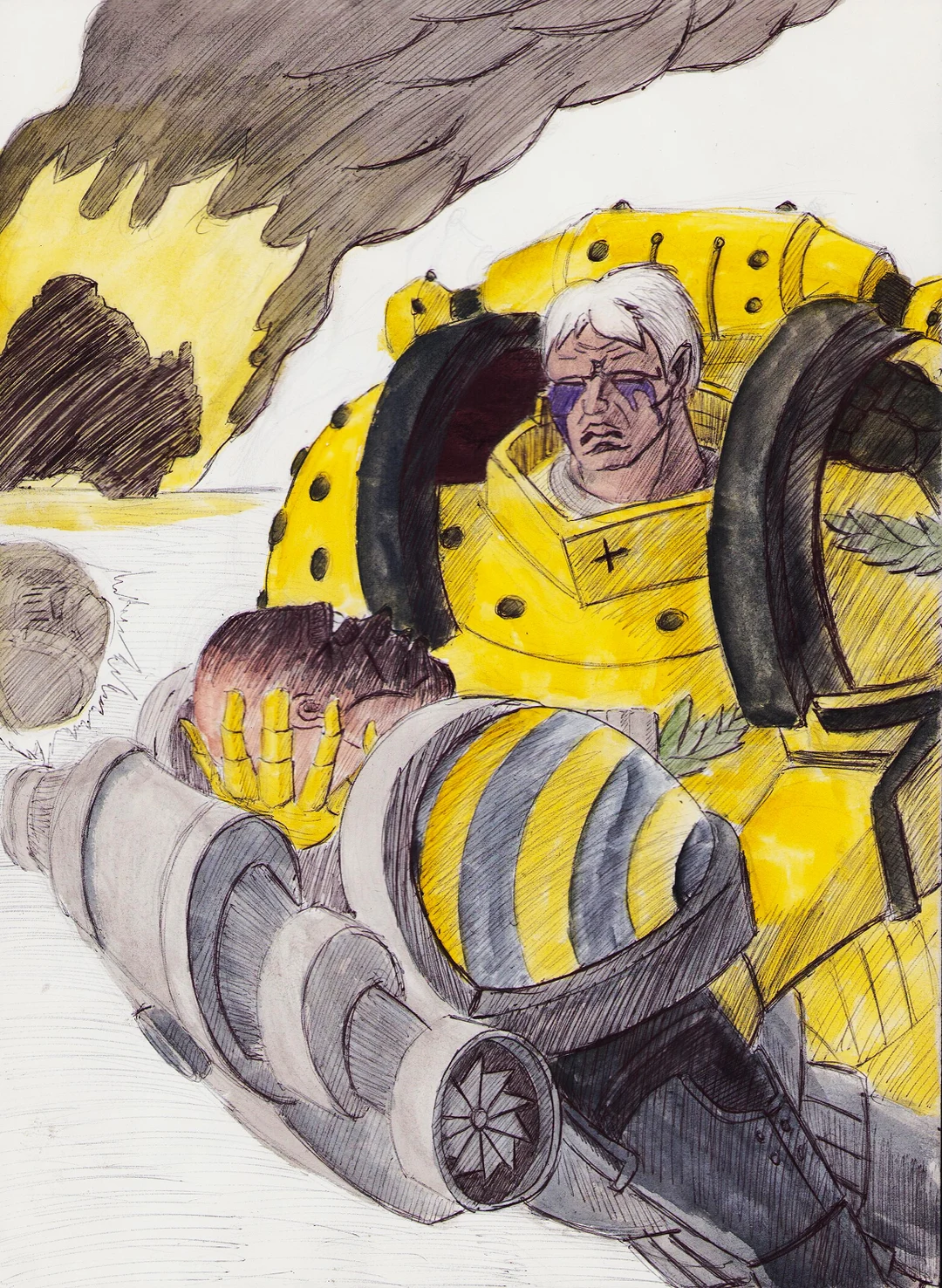 Alexi Polux mourning Barabas Dantioch, by MecaPere (me) | Scrolller