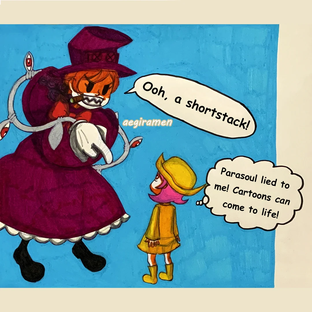 Peacock towering over Umbrella | Scrolller