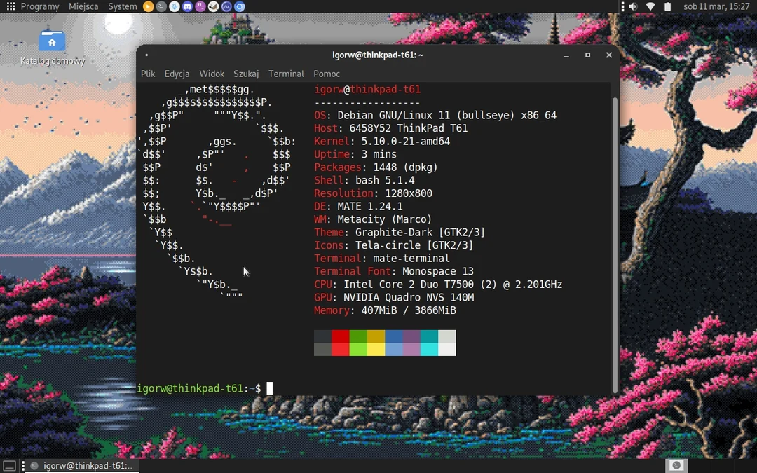 [MATE] My desktop on the old Thinkpad | Scrolller