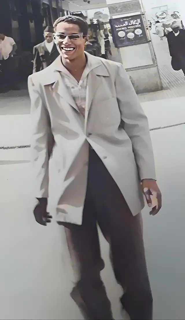 My dad, Morocco, late 50s. Enhanced and colorized. Always been a cool dude. | Scrolller