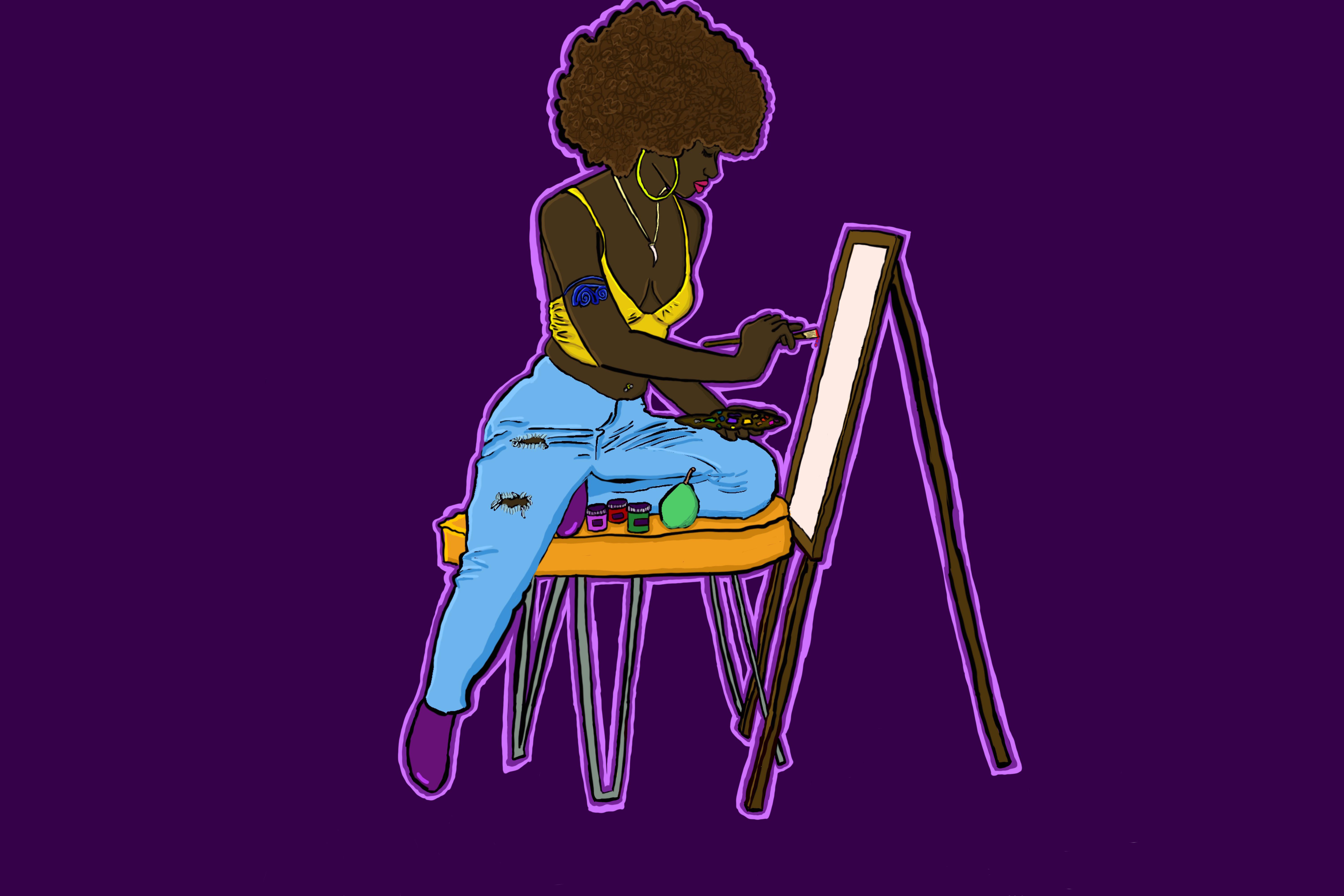 Inspired, Me, Procreate, 2022 | Scrolller