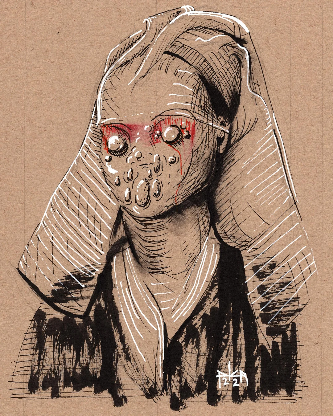 Flare up II. pen and ink [oc] | Scrolller